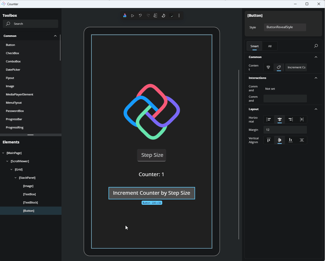 Create a Counter App with Hot Design®